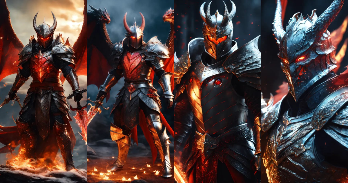 Lexica - Glowing red eyes knight with a snow white diamond-plated armor ...