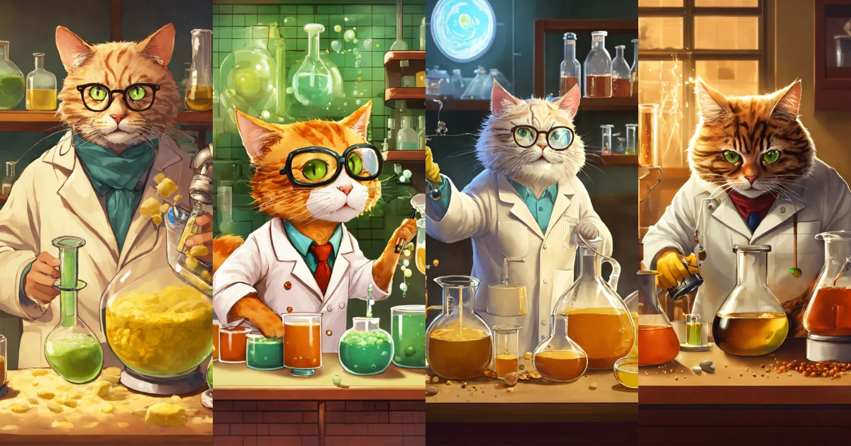 Lexica - A mad cat scientist doing science on yeast