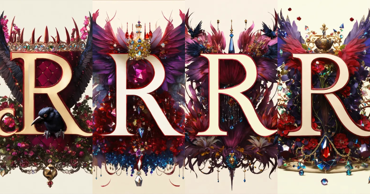 Lexica - Extra extravagantly over the top midevil queen crow with wide arch adorned with ...