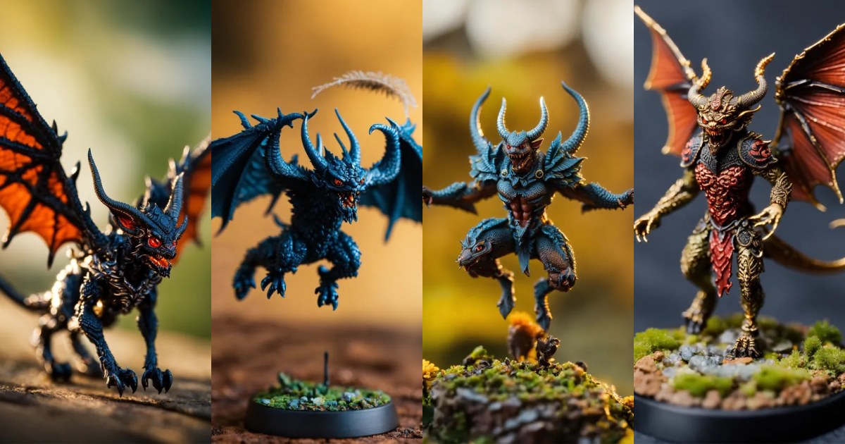 Lexica - Small Flying demon, Tabletop Miniature, best quality ...