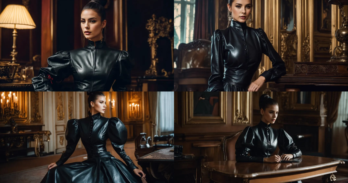 Lexica - Stunning european mistress woman fashion model sitting ...