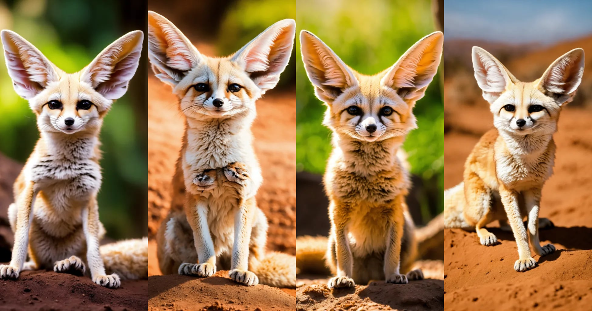 Lexica - THE CUTEST FENNEC FOX FLEXING ITS MUSCLES