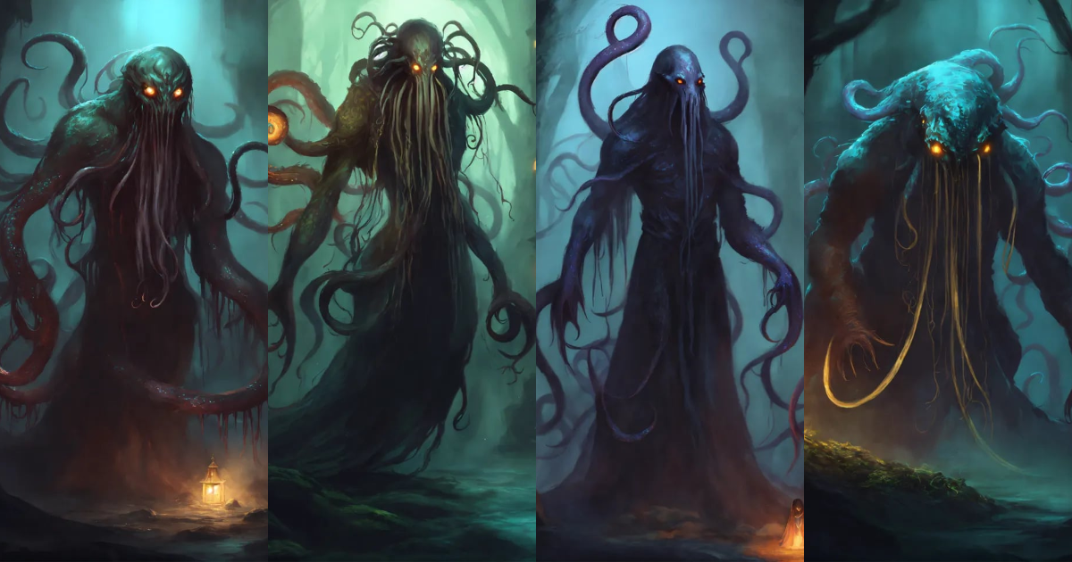 Lexica - Concept art, digital paintng, Ghostly monster with long ...
