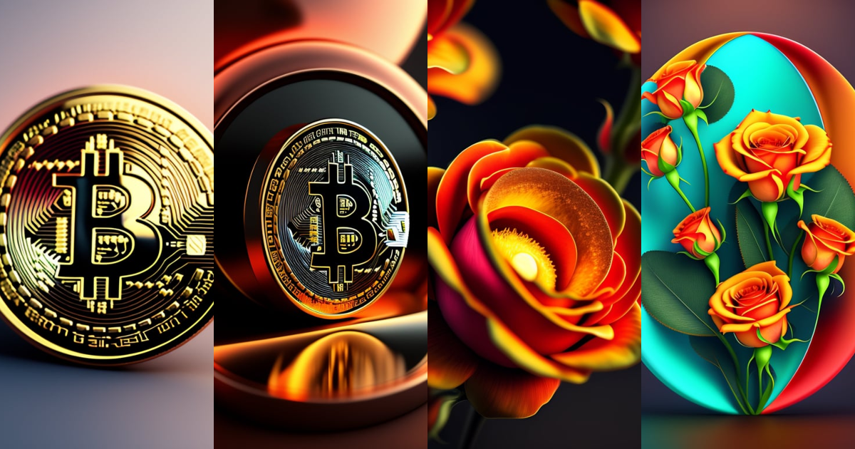 Lexica - Bitcoin, sun, roses, hyper detailed, ultra-sharp, octane ...
