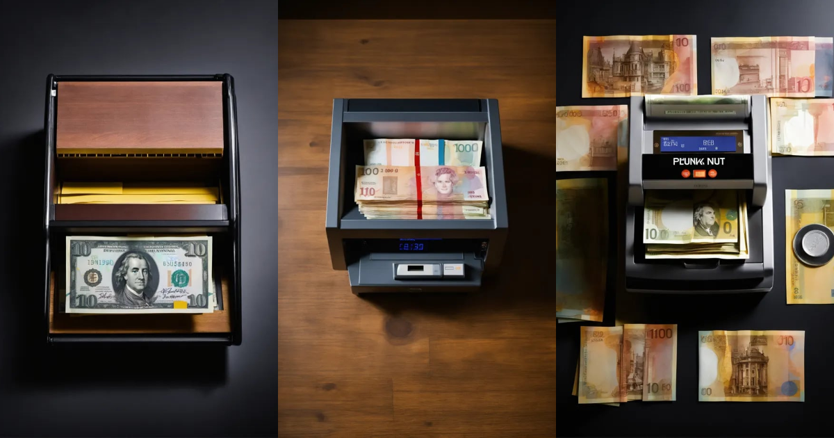 Lexica - The banknote counter is on the table, from there come out ...