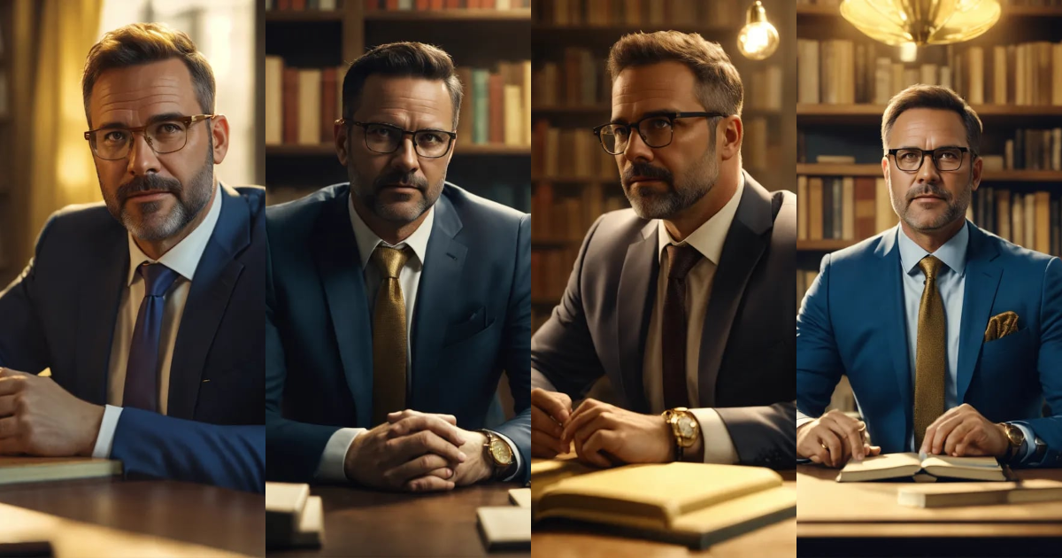 Lexica - A handsome 45-year-old businessman with a reassuring look ...