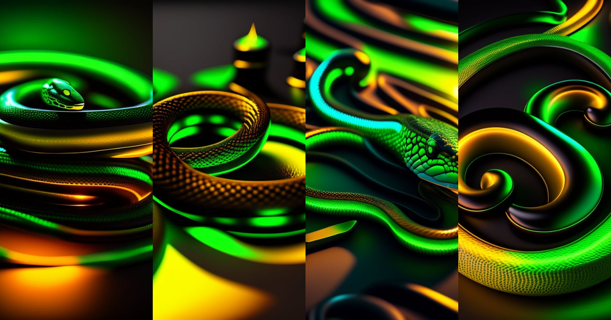 Lexica - Family snake flag by style of adam adamowicz illustration ...