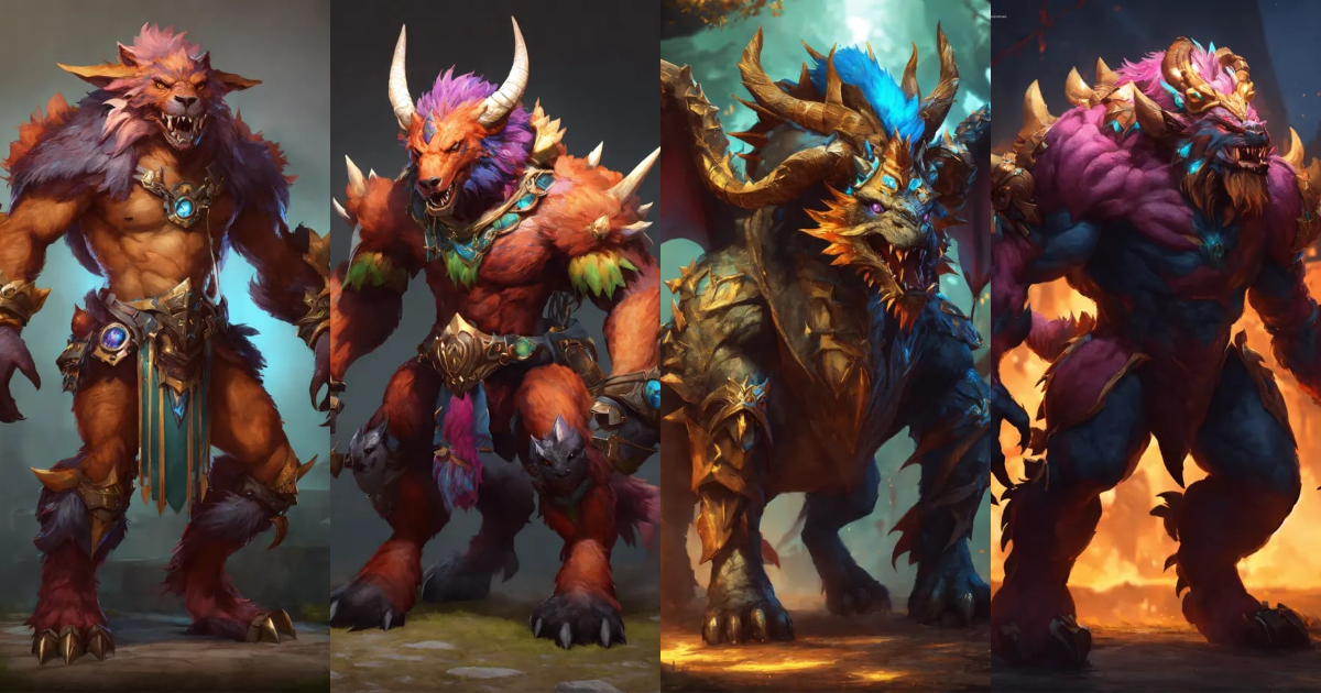 Lexica - Monster mount charaCTER,trending on artstation