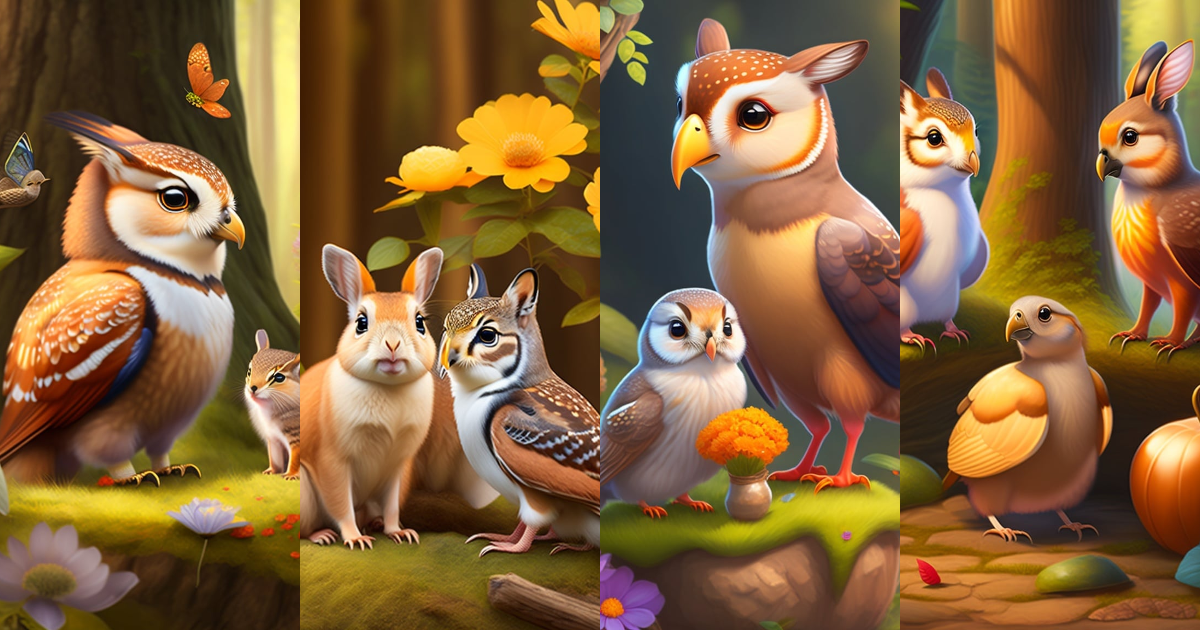 Lexica - Once upon a time, in a beautiful forest, there lived a group ...