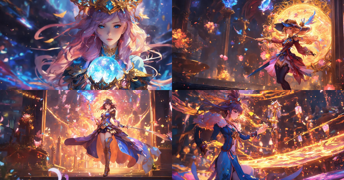 Lexica - Abstract style anime art of magic girl 8k, stunning intricate ...