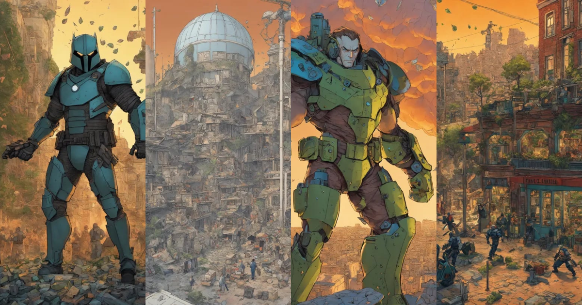 Lexica - Imagine a villain drawn in Geoff Darrow's hyper-realistic ...