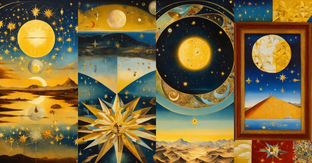 Lexica - Alternate universe, duality of nature, stars painted Salvador ...