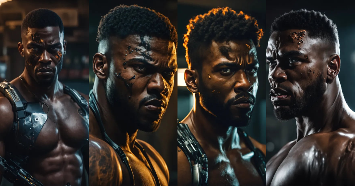 Lexica - A realistic photograph of an ugly 30-year-old dark black man ...