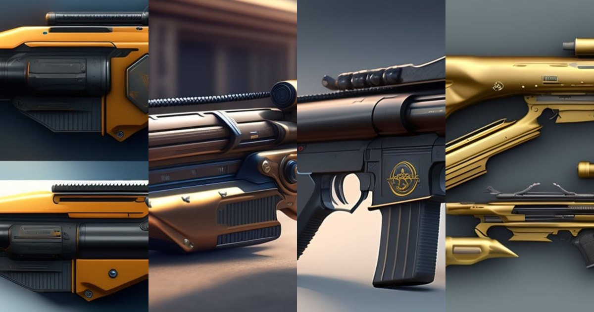 Lexica - Realistic concept art of future weapons, detailed, 1 4 5 0 ...