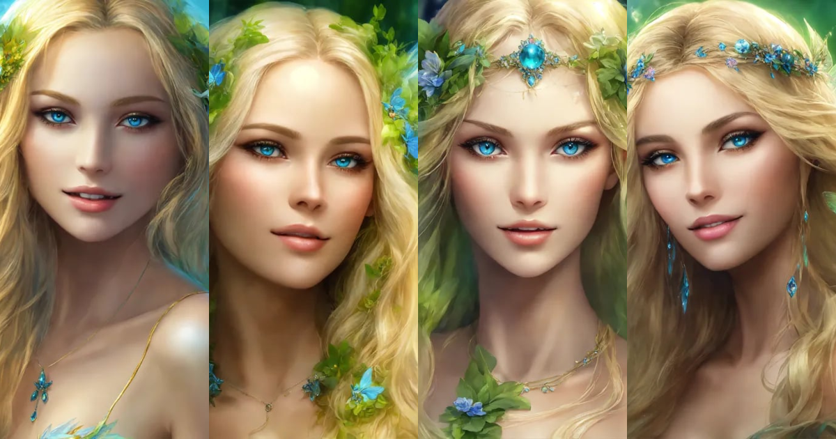Lexica - Fairy representing beauty, subtlety, finesse, long blond hair ...