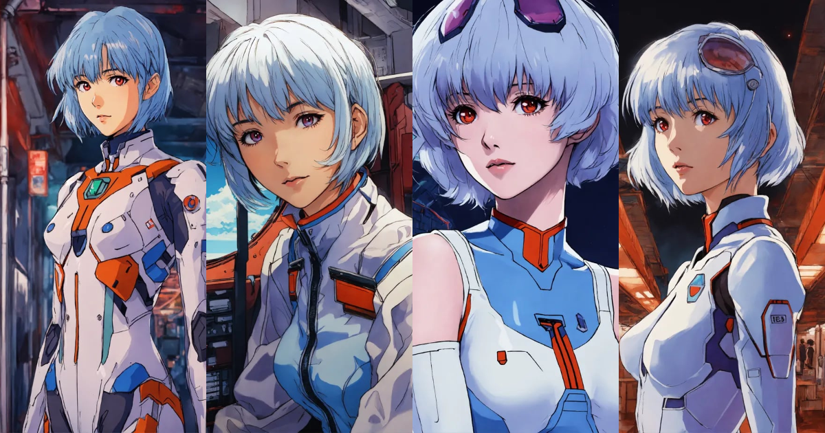 Lexica - Beautiful anime art of Rei Ayanami from Neon Genesis ...