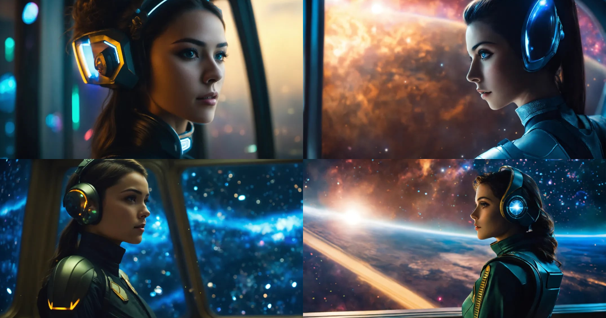 Lexica - Ultra real beautiful brunette girl wearing alien ear antenna ...