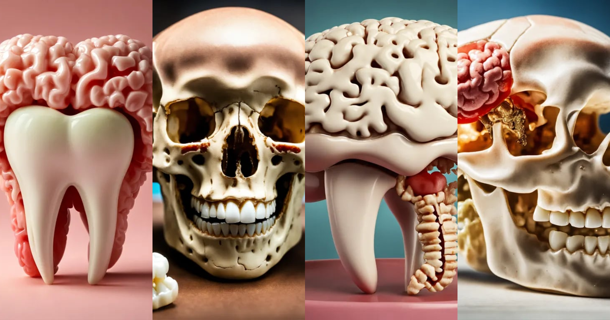 Lexica - The wisdom tooth is above the tooth, there is a brain and a ...