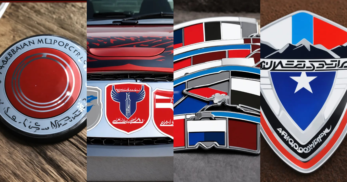 Lexica - Car badge access sticker for arabian motorsports venue, red ...