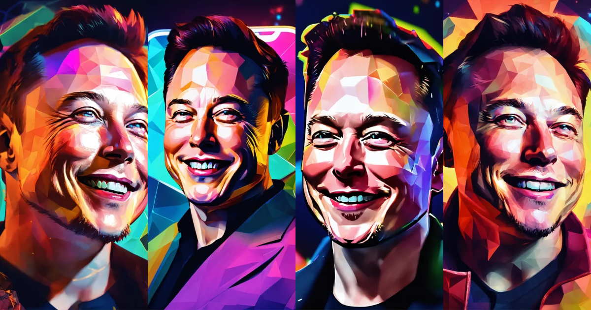 Lexica - Elon musk smiling with a big smartphone glued at his forehead ...