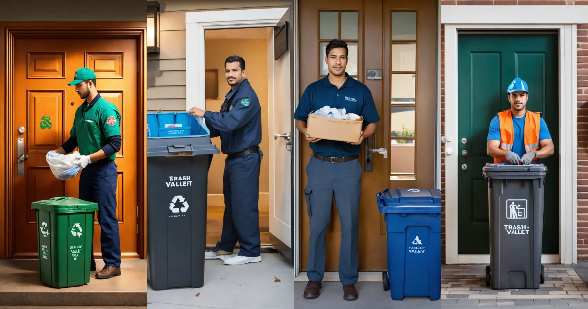Lexica - Trash valet, man, professional, trash collection, service ...