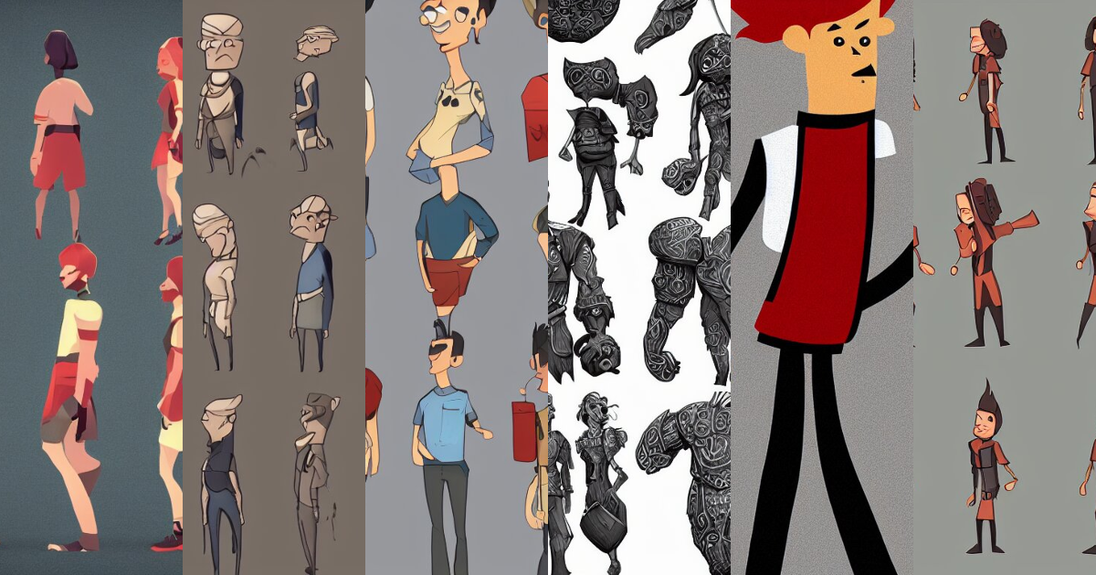 Lexica - Stylised simplified exaggerated character design