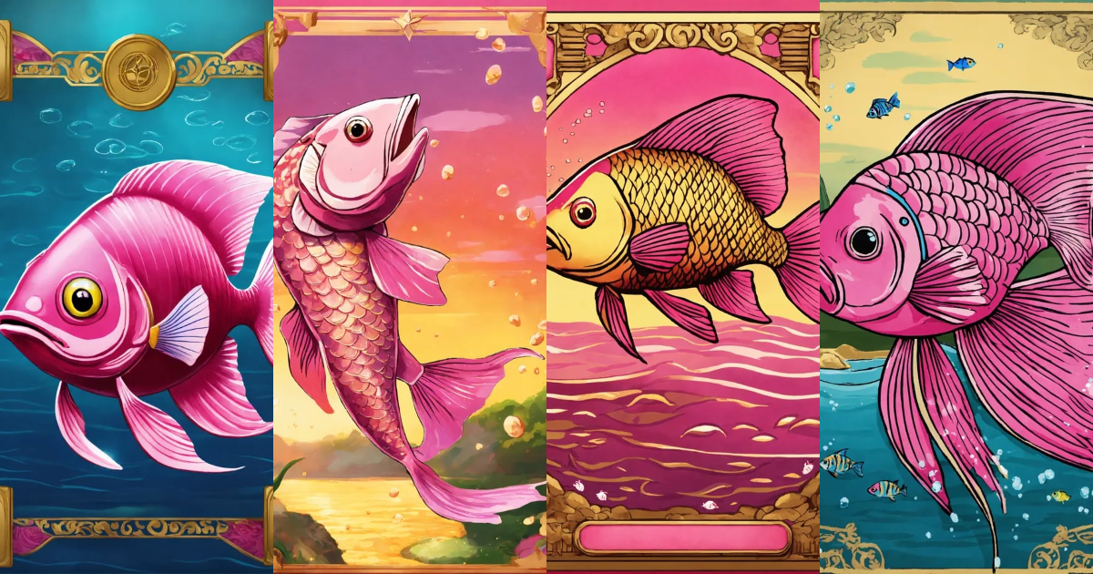 Lexica - A pink fish, based on the card "el pescado" of the mexican ...