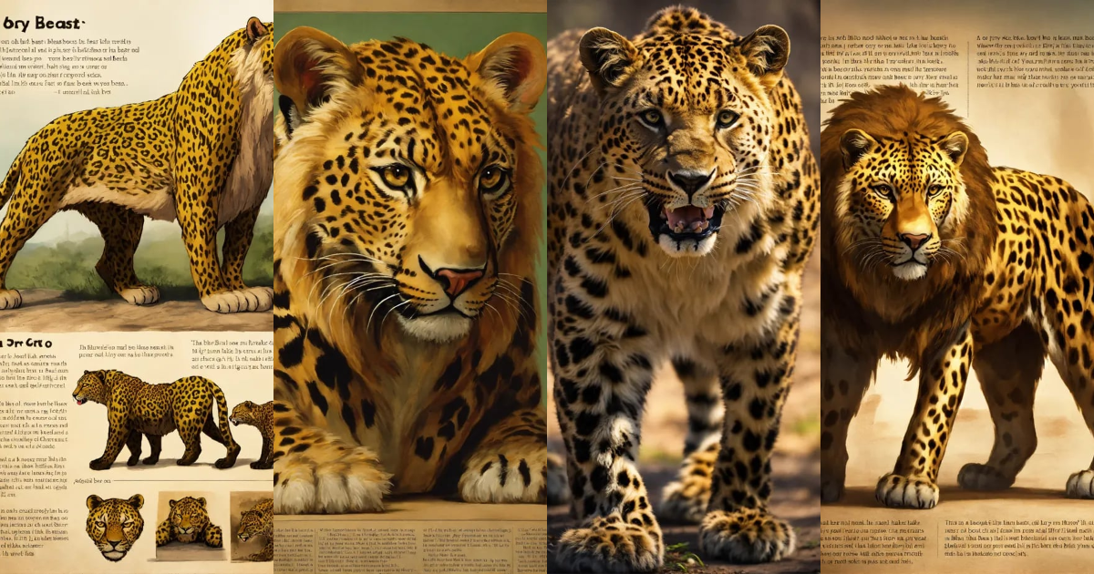 Lexica - Make a biblical beast which has the body of a leopard, the ...