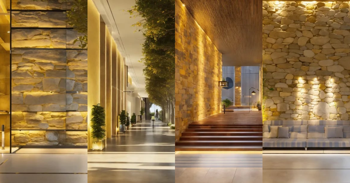 Lexica - Airport corridor, one side of the corridor full height glass ...