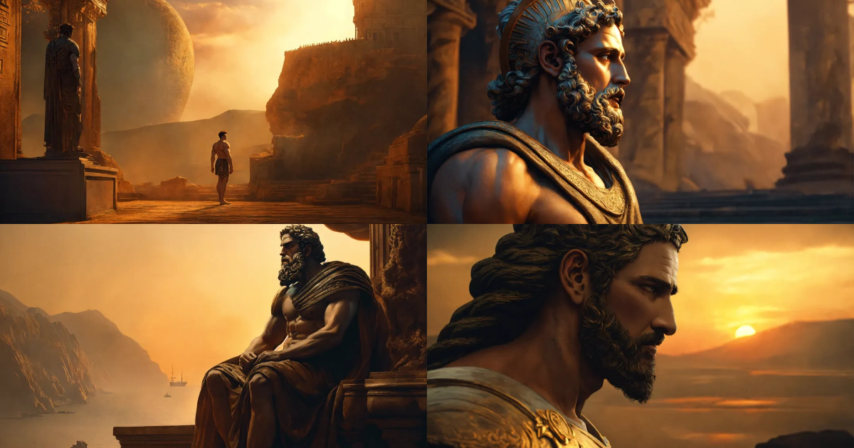 Lexica - Greek epiptetus, stoic, with a muscular profile, like Hercules ...