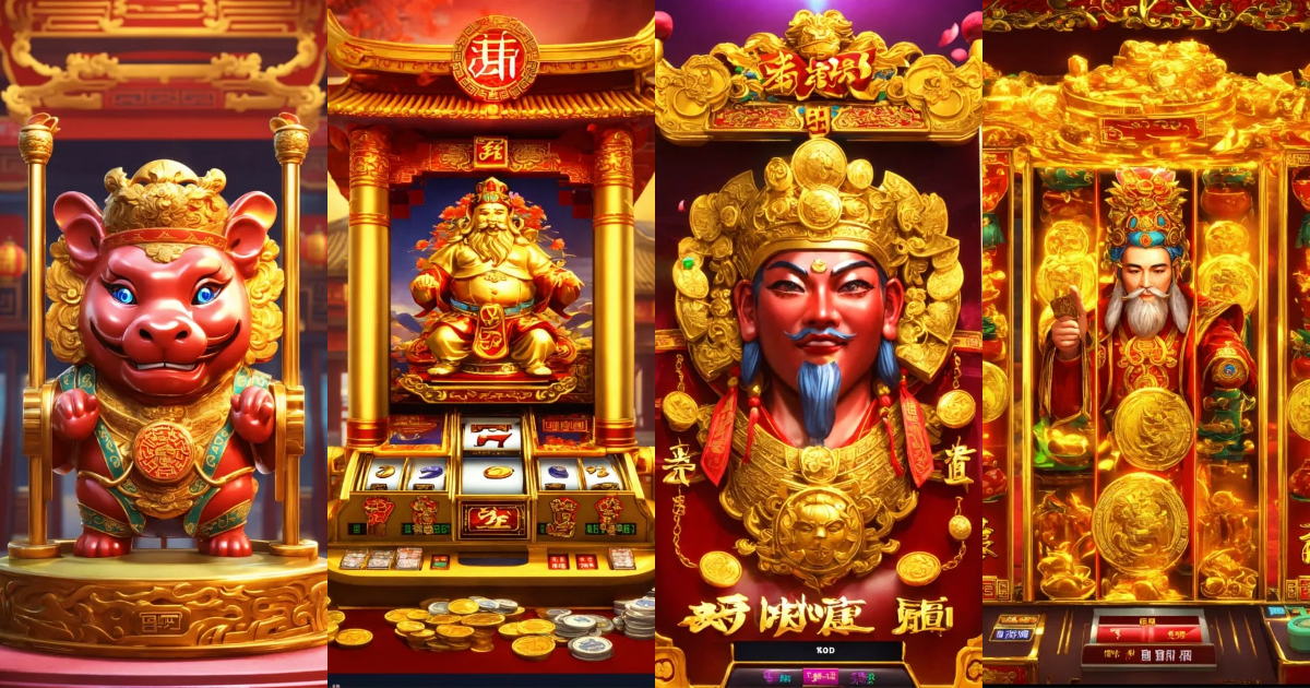Lexica - 3D god of wealth (Chinese) slot machine game realistic money