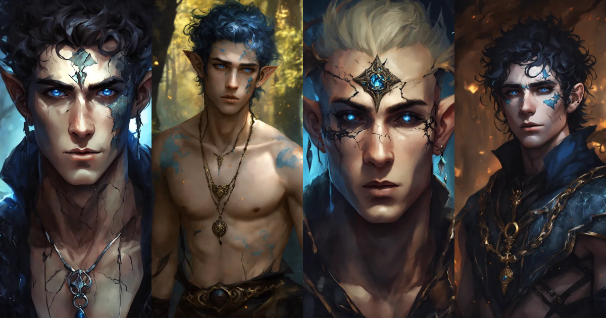 Lexica - Fantasy portrait of a gaunt male elf, sickly thin, scrawny ...
