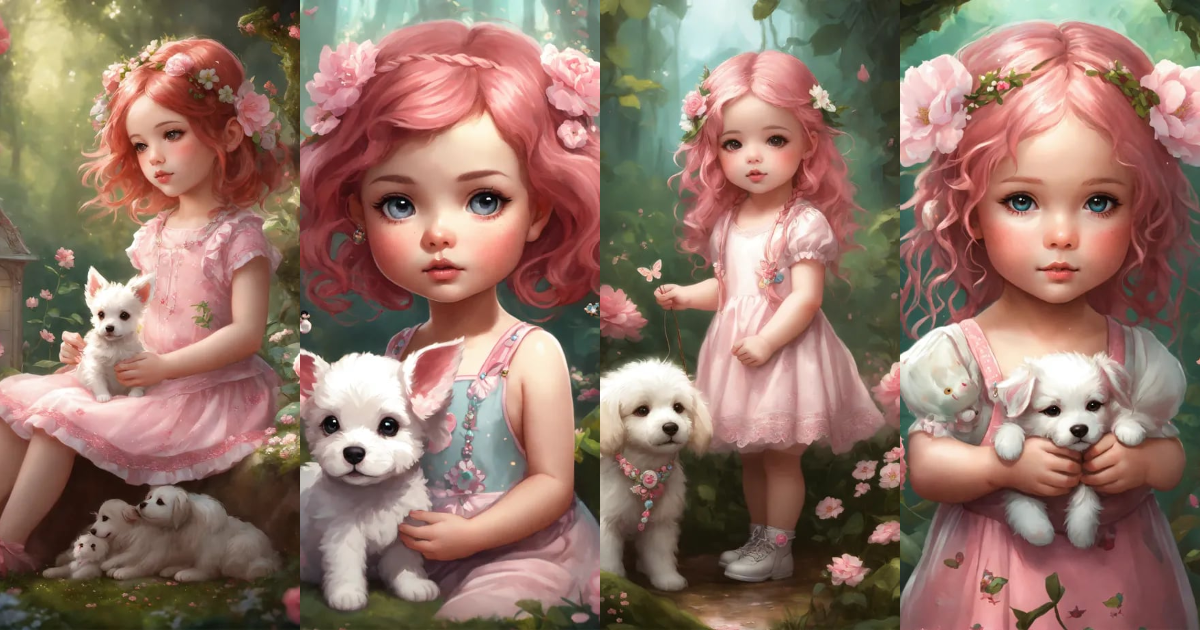 Lexica - Full body of a realistic sweetness Baby chibi Girl freckled ...