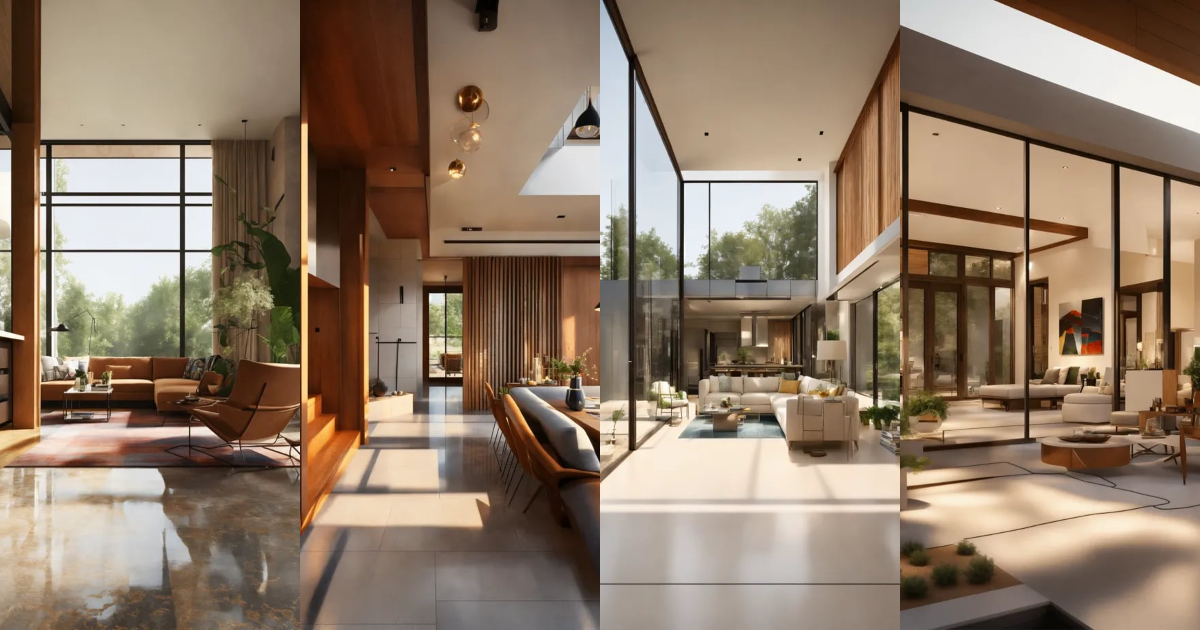 Lexica - American modern style house in one level medium size house ...