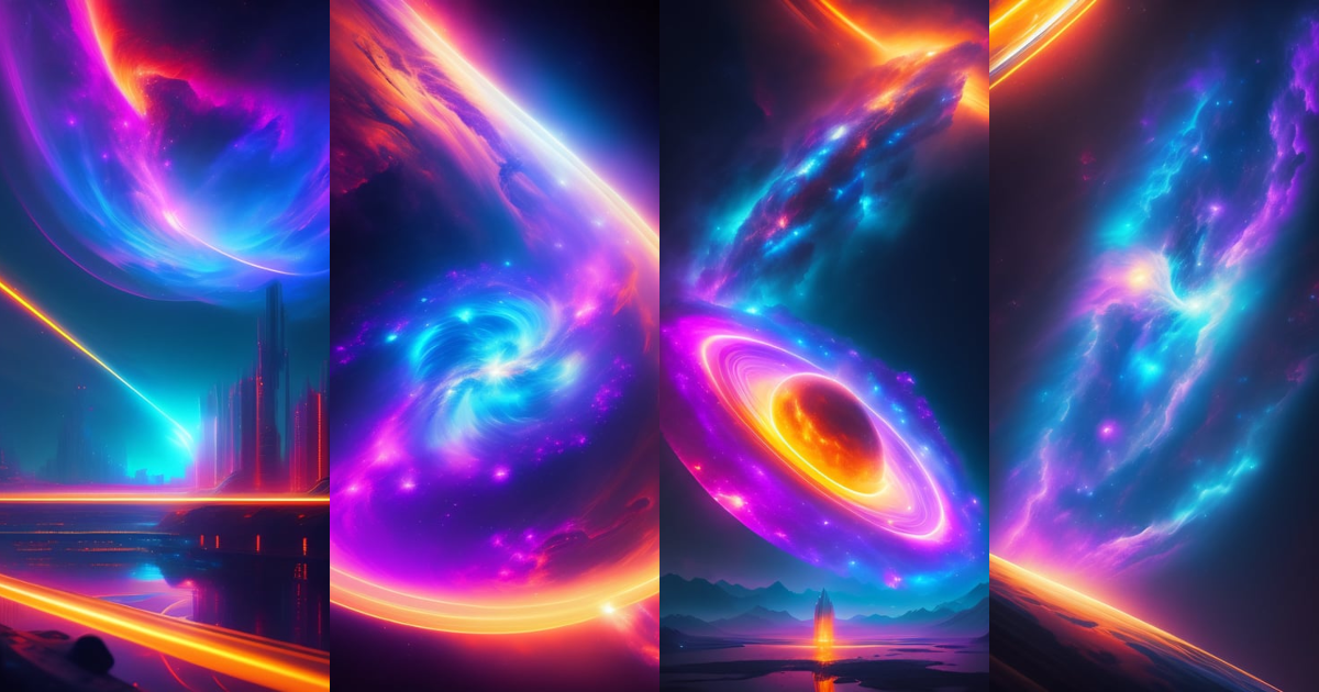 Lexica - Ultradetailed illustration of an energy spell in a galaxy ...