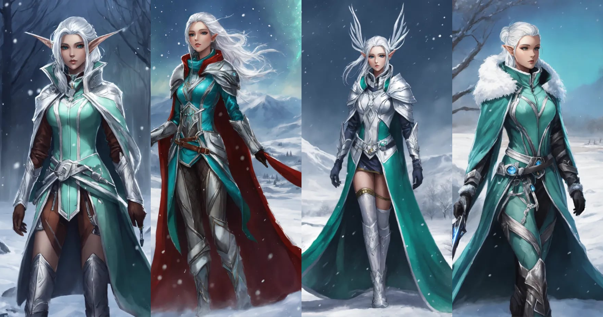Lexica - Full body drawing of a sci fi high elf, royalty, futuristic ...
