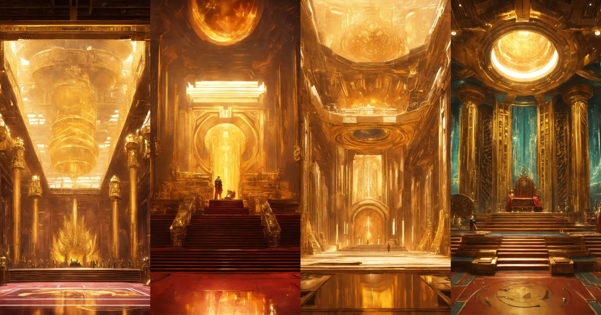 Lexica - Massive gigantic sci fi emperors throne room