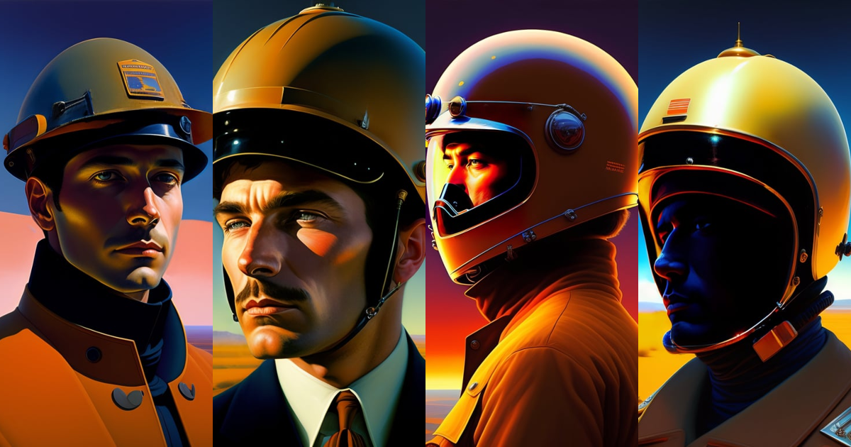 Lexica - Portrait of an engineer with helmet, very coherent, painted by ...
