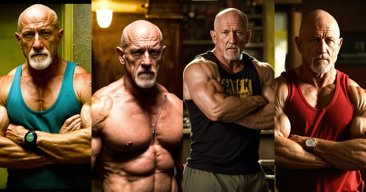 Lexica - Bodybuilder Mike Ehrmantraut of breaking bad threatening