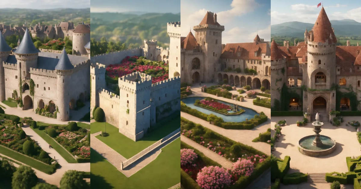 Lexica - Ultra realistic, photorealistic, bird's eye view of a medieval ...