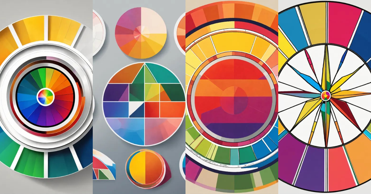 Lexica - One SIMPLE conventional color-wheel in 'white background' in ...