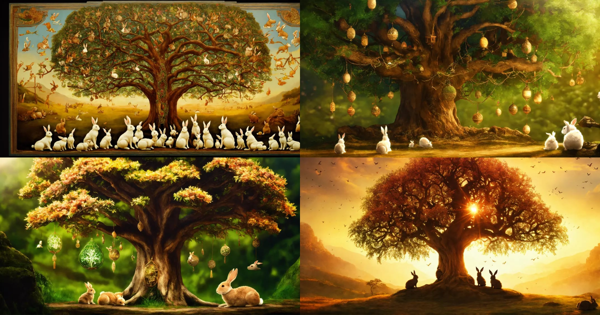 Lexica - Ancestral tree of rabbits, many rabbits in the genus, tree of ...
