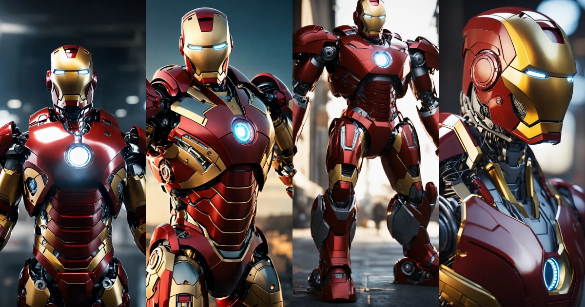 Lexica - Robotic iron man , 8k unreal engine render, wires and gears ...