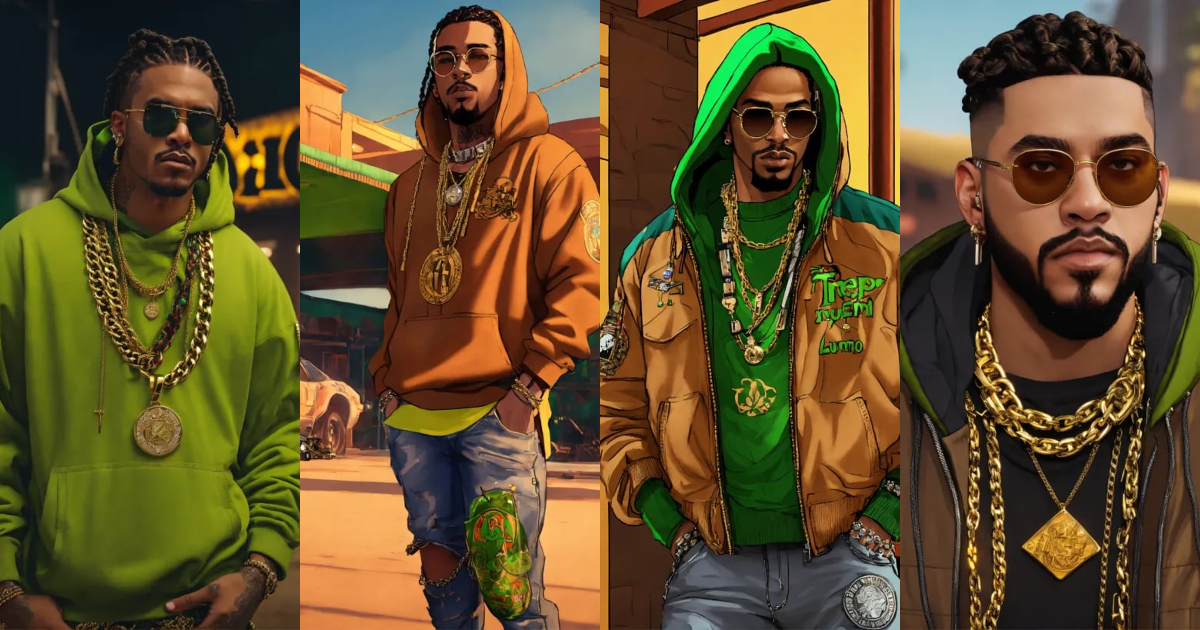 Lexica - HD, 4K, Background is a gas station with luxury trap scene ...