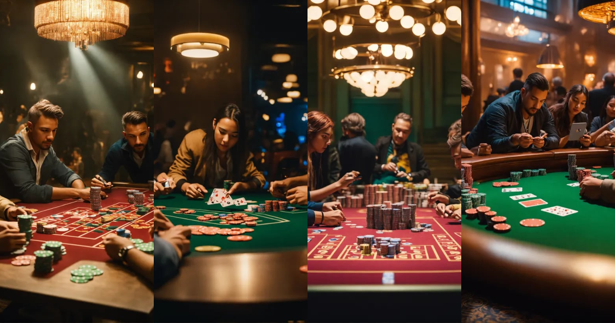 Lexica - People betting on a table, surreal photo, fujifilm xt3, indoor ...