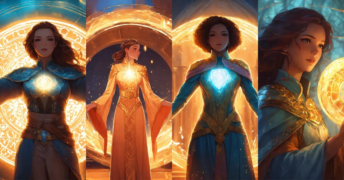 Lexica - Illustration of a woman with long sleeves covering hands ...