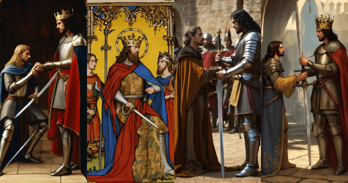 Lexica - In the medieval, the king is around 50 years old, standing ...