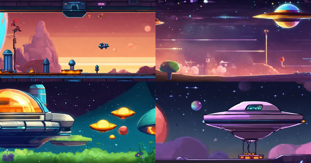 Lexica - A small 2d spaceship, for a 2d platformer game, cute theme
