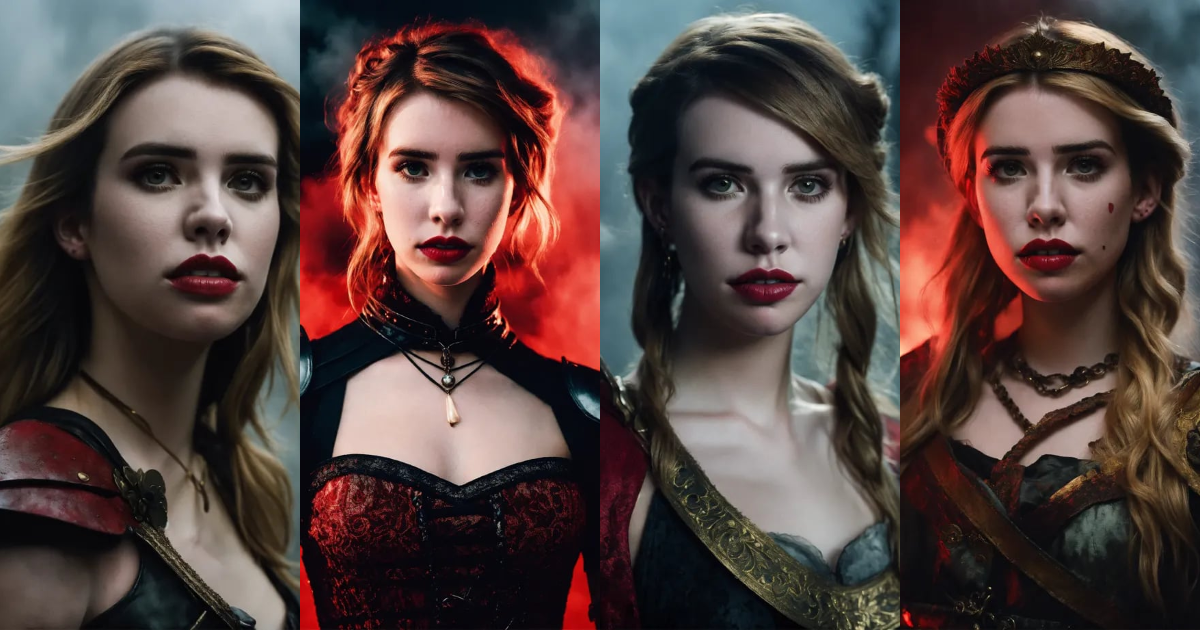 Lexica - A photo quality portrait of Emma Roberts as a beautiful ...