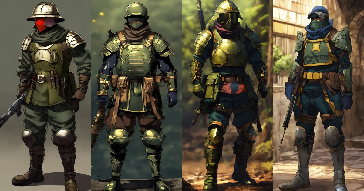 Lexica - Armored Soldier guerilla in hunter x Hunter style